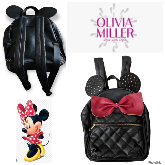 Olivia Miller | Bags | Olivia Miller Black And Red Bow Sequined Minnie ...